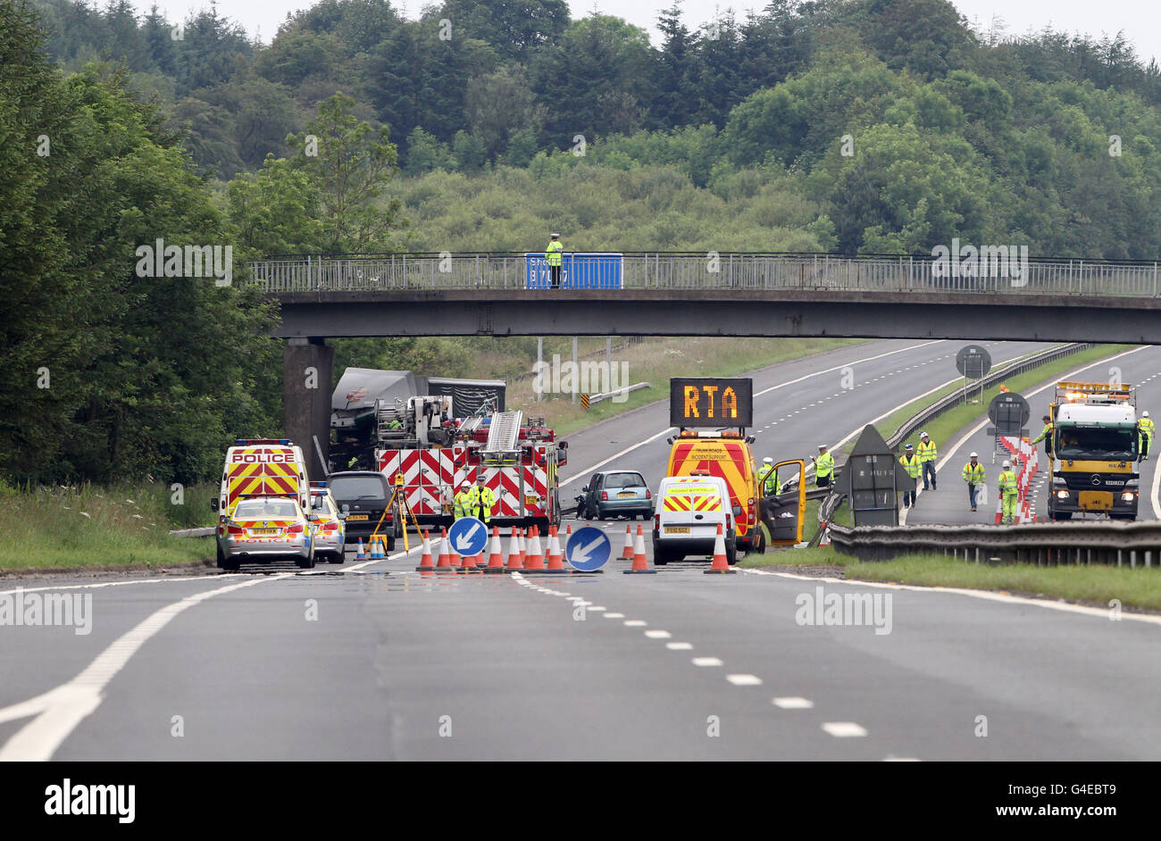 M8 crash hi-res stock photography and images - Alamy
