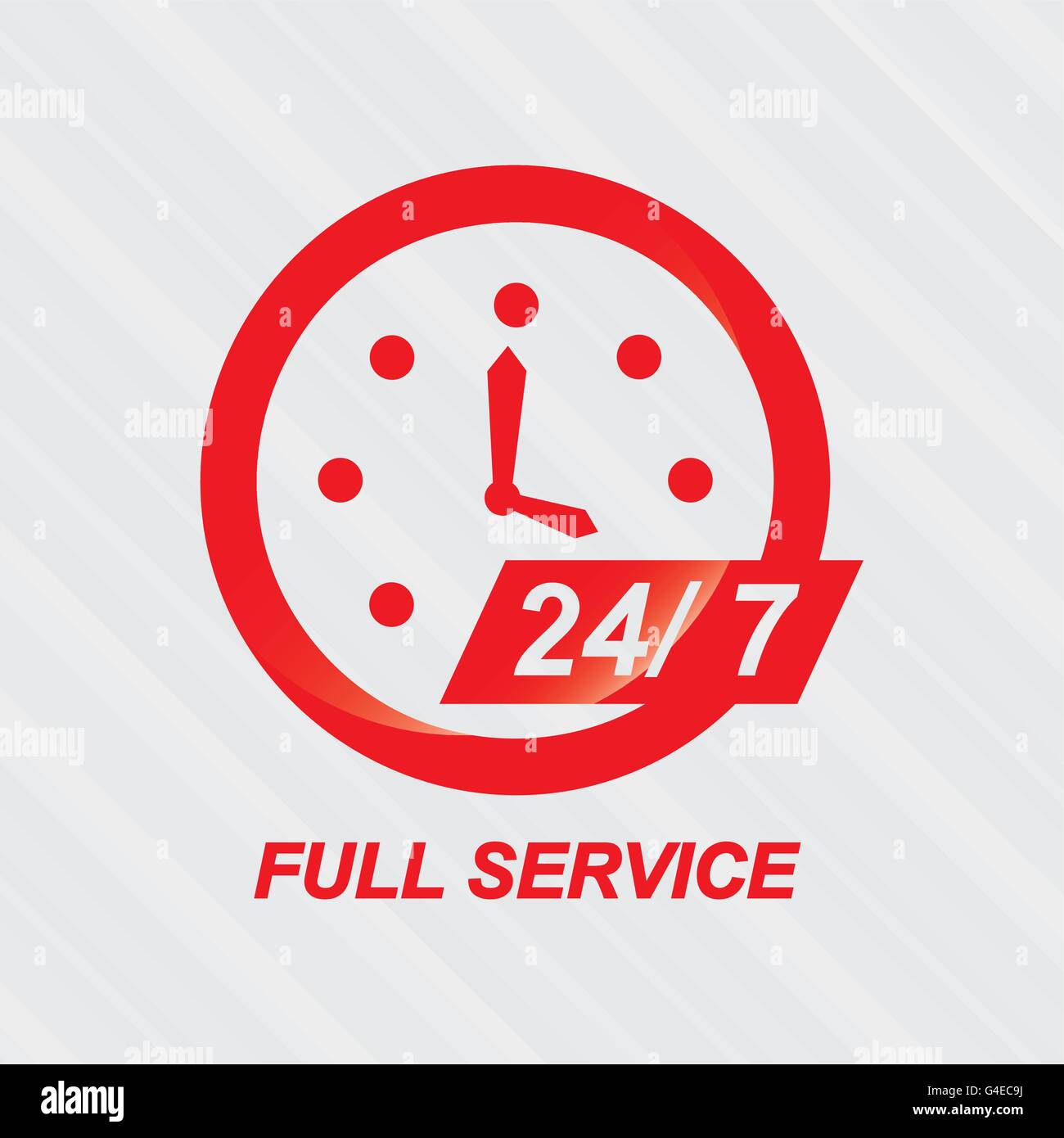 full time service design Stock Vector Image & Art - Alamy