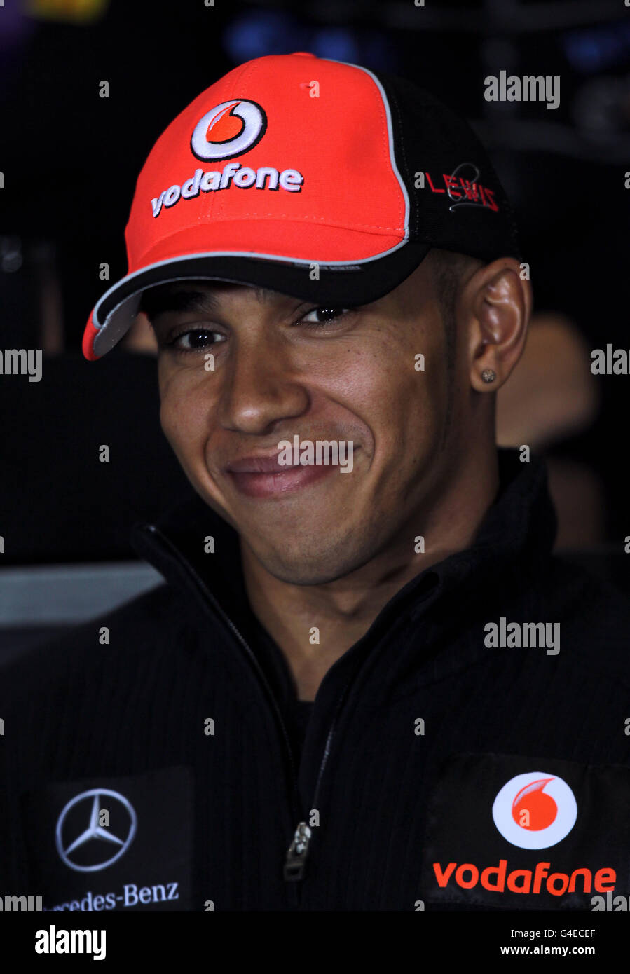 McLaren Mercedes driver Lewis Hamilton during paddock day for the ...