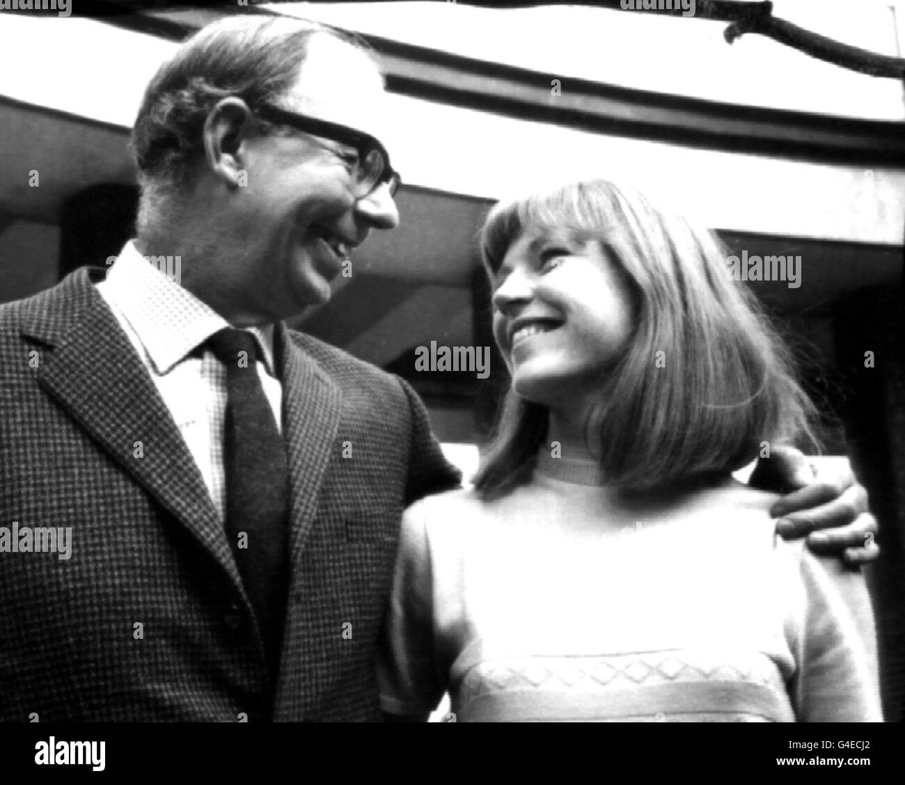 Library file 130324-1, dated 28.9.67. Television reporter Trevor ...