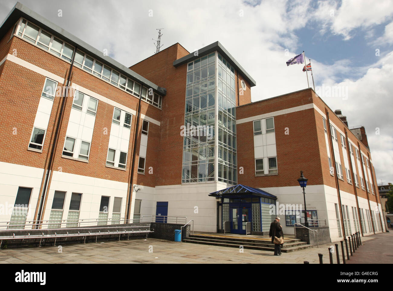 A general view of Lewisham police station in south London Stock Photo ...