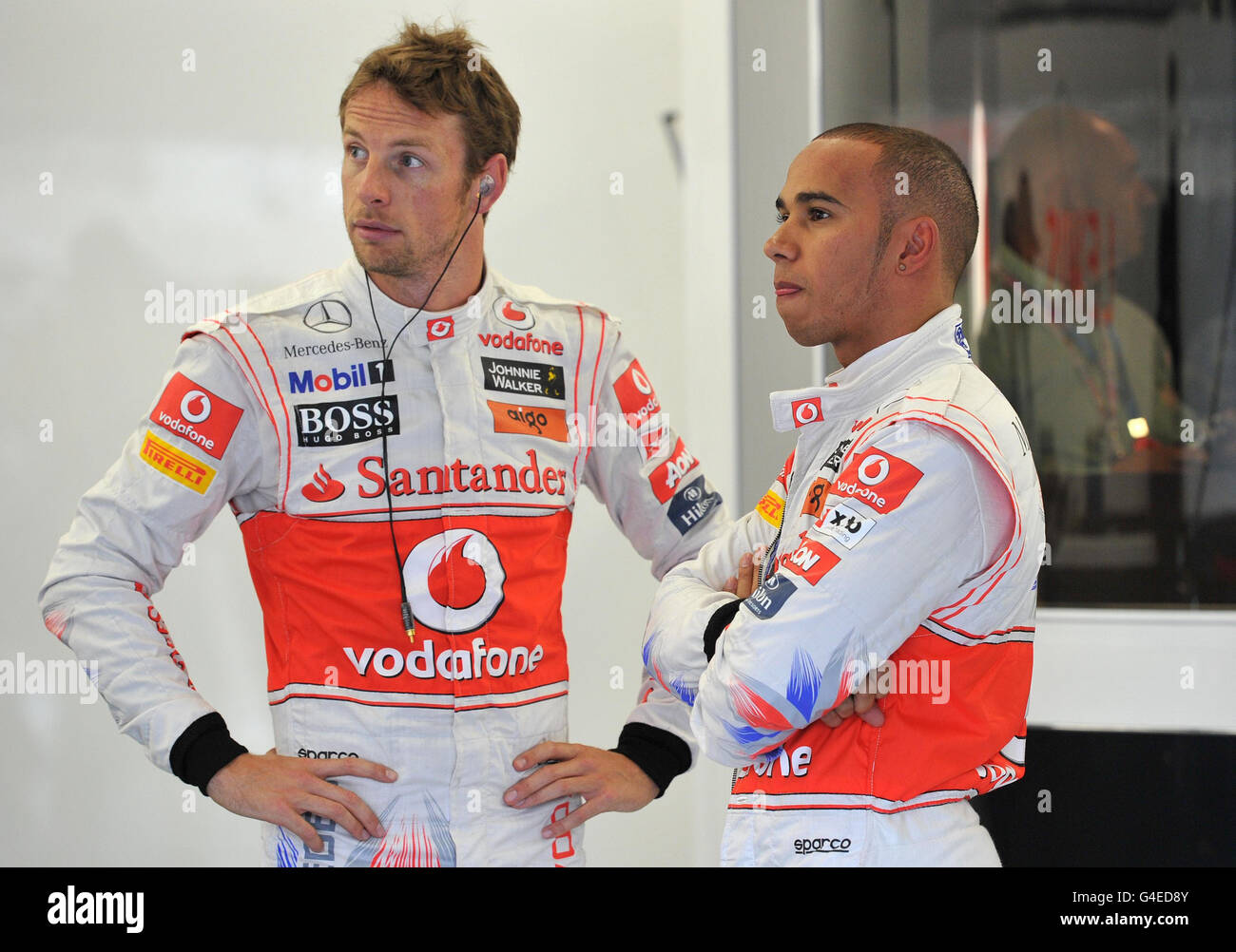Mclaren mercedes button qualifying santander british grand prix ...