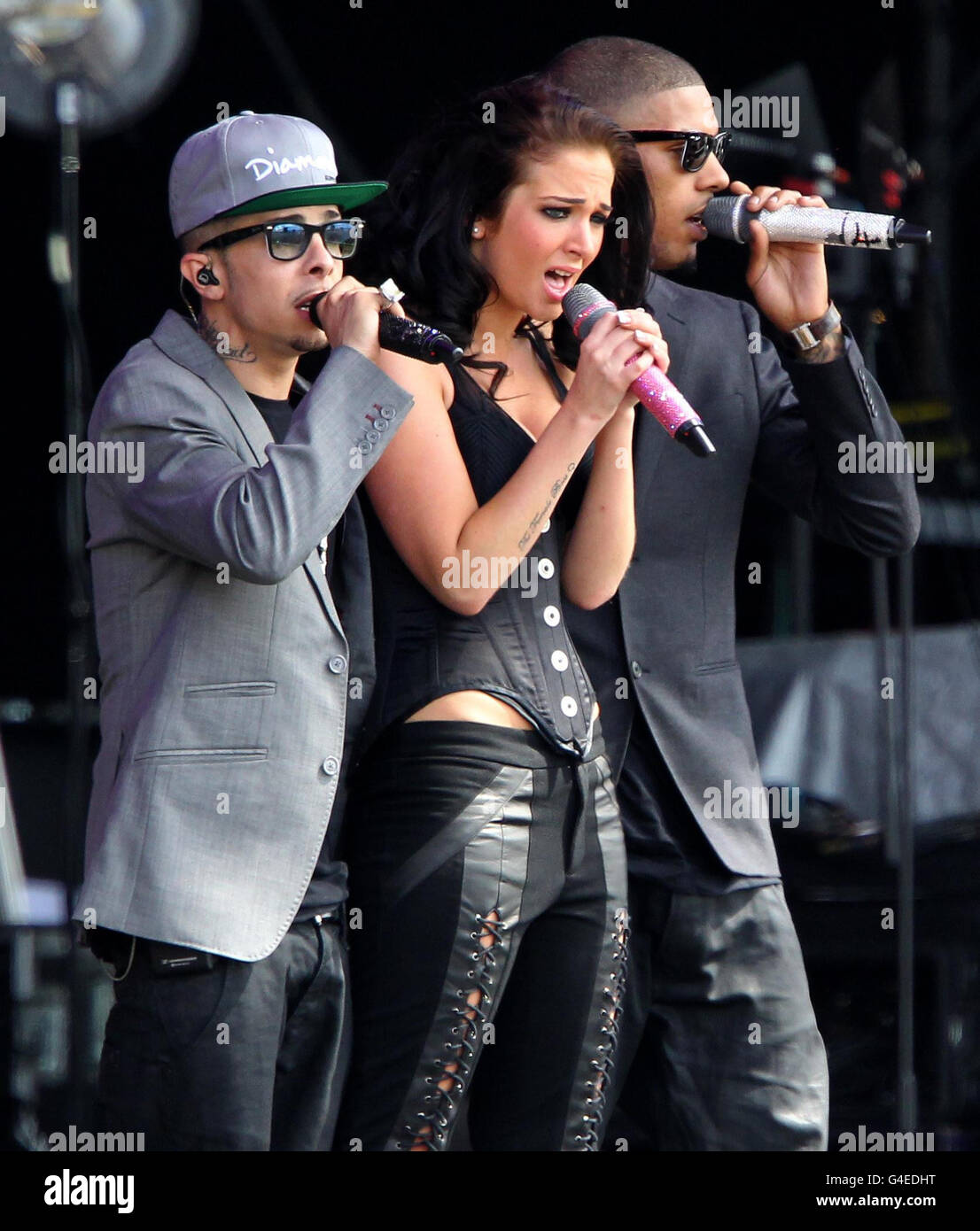 (Left - right) Dino "Dappy" Contostavlos, Tula "Tulisa" Contostavlos ...