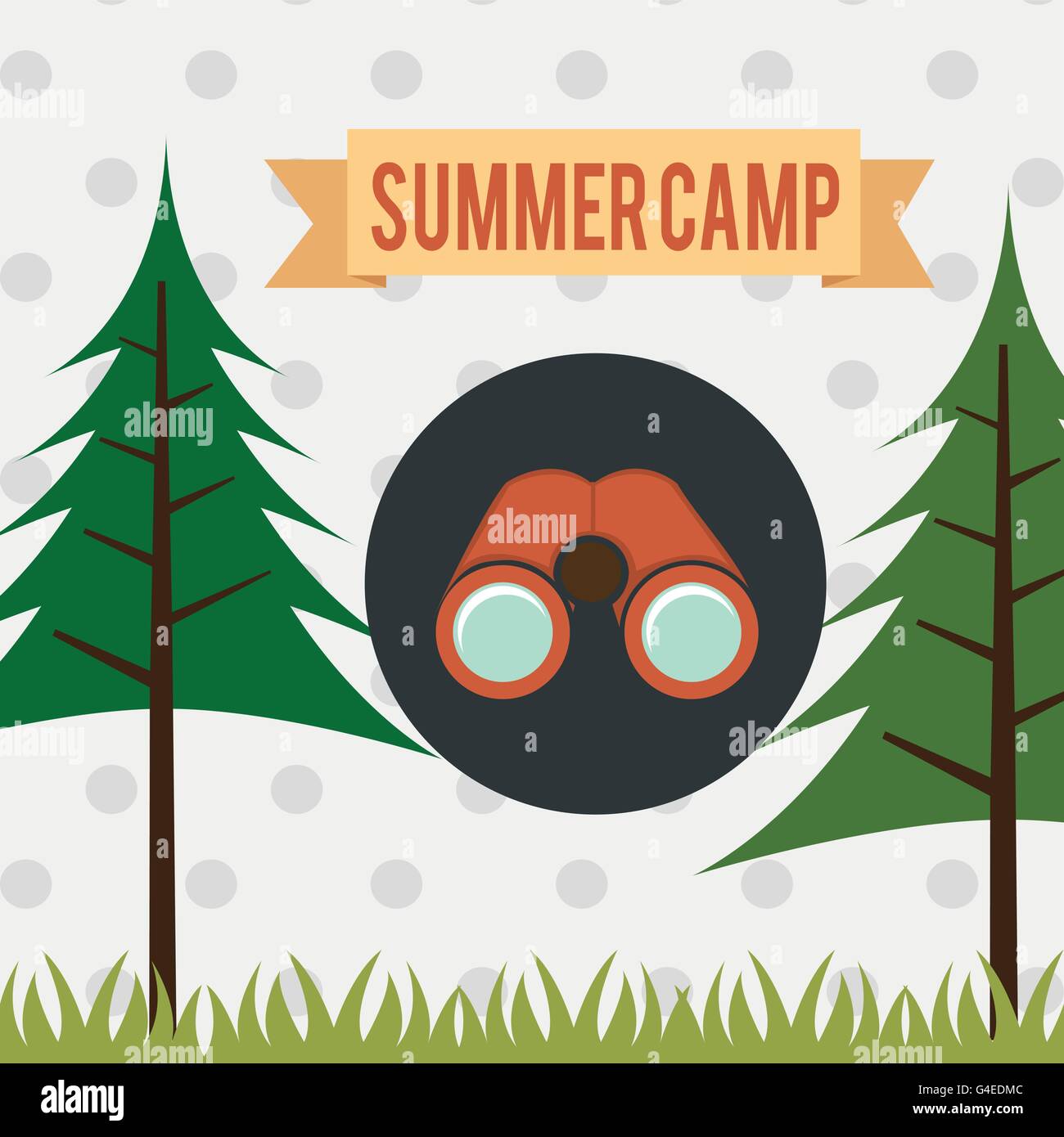 summer camp design Stock Vector Image & Art - Alamy