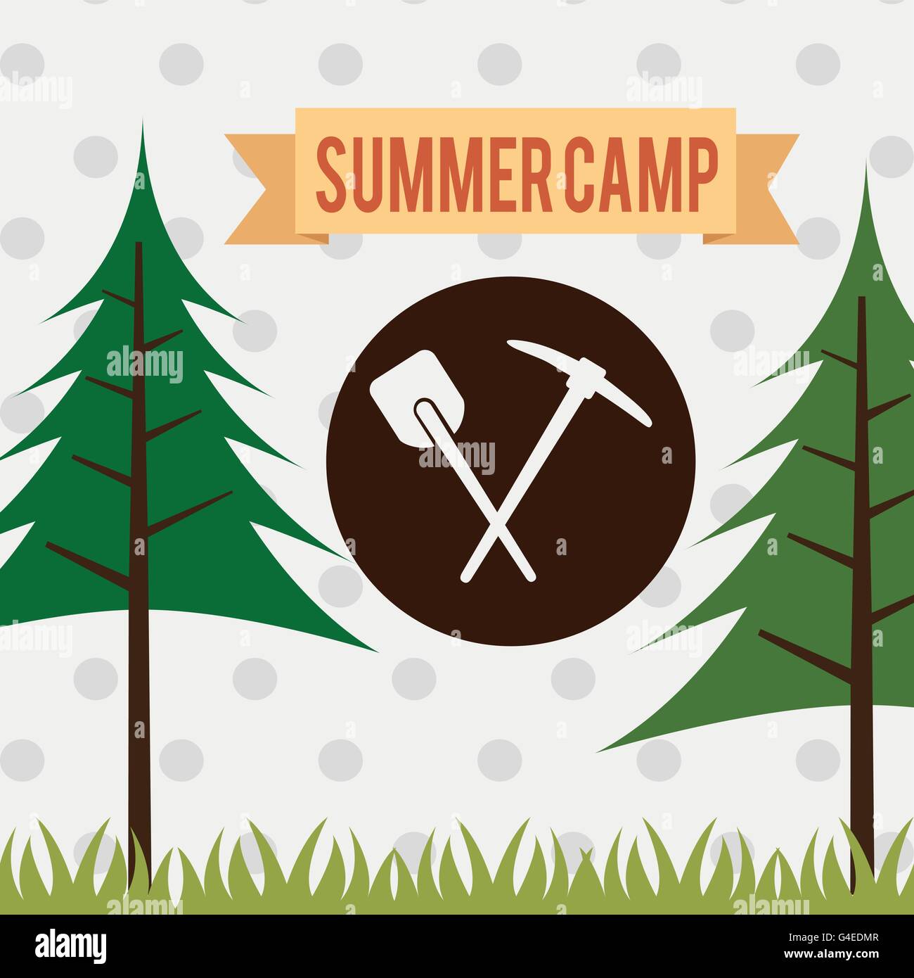 summer camp design Stock Vector Image & Art - Alamy