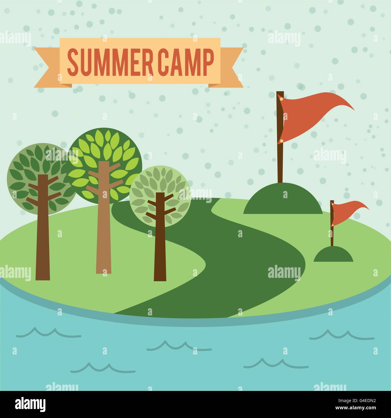 summer camp design Stock Vector Image & Art - Alamy