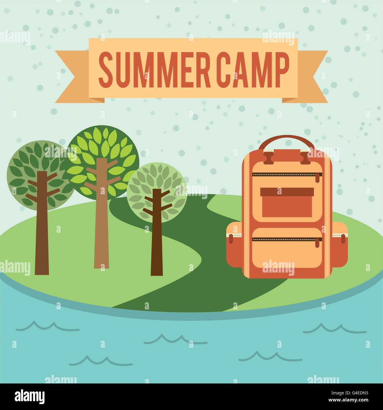 summer camp design Stock Vector Image & Art - Alamy