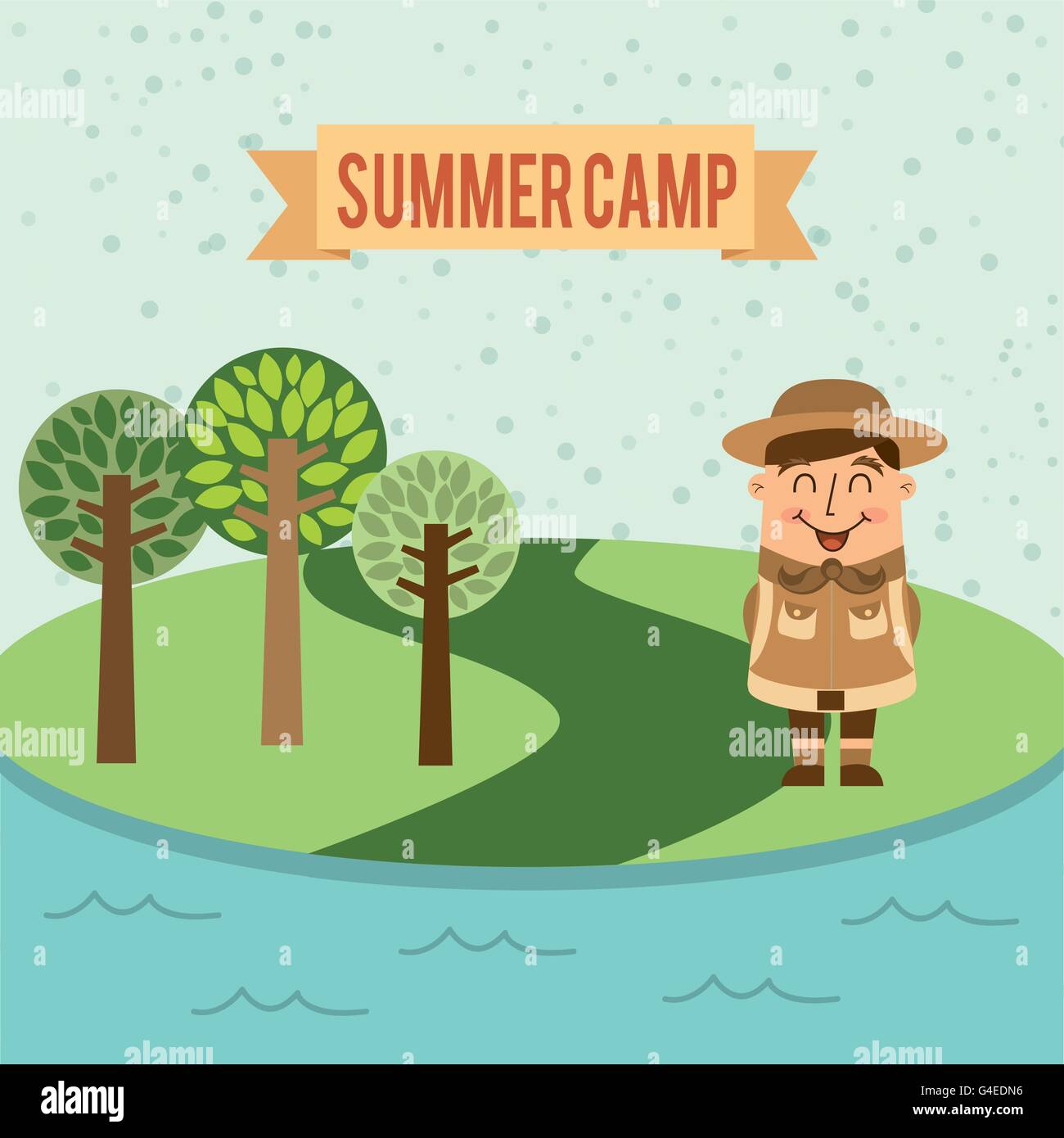 summer camp design Stock Vector Image & Art - Alamy