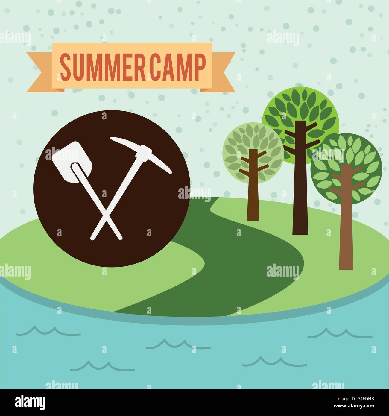 summer camp design Stock Vector Image & Art - Alamy