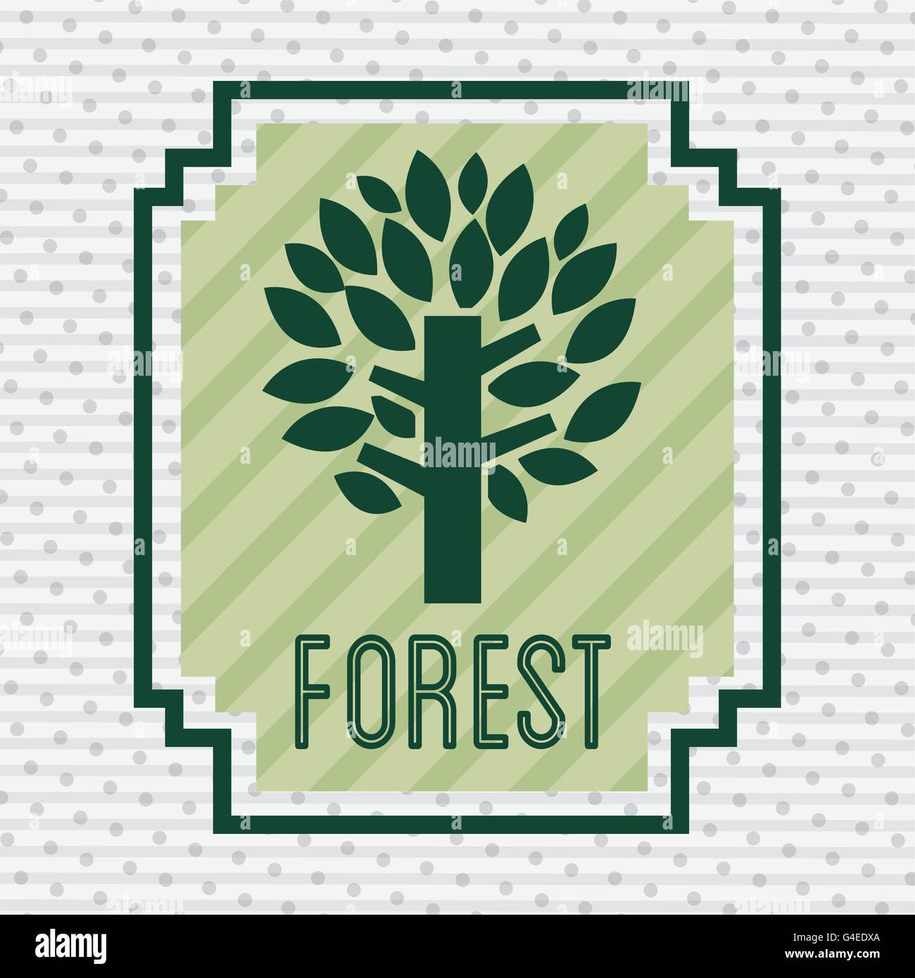 forest emblem design Stock Vector Image & Art - Alamy
