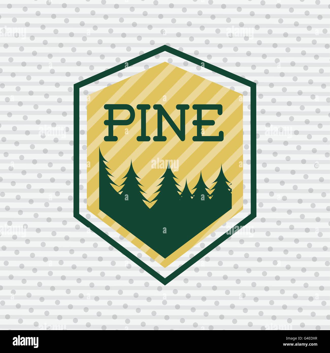 pine forest emblem design Stock Vector Image & Art - Alamy