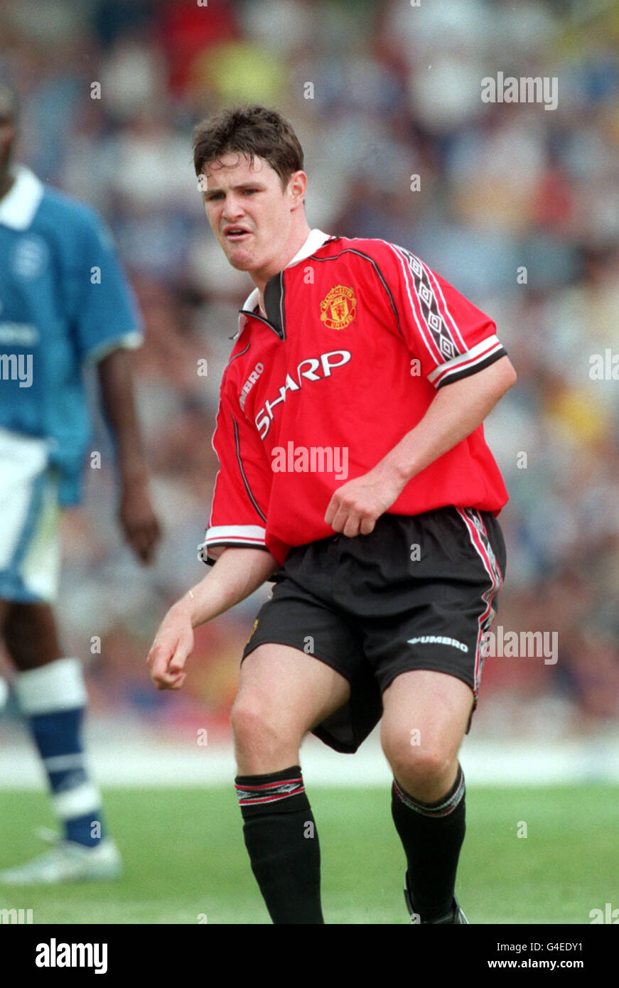 PA NEWS PHOTO 25/7/98 MANCHESTER UNITED'S P. MULRYNE DURING A PRE ...