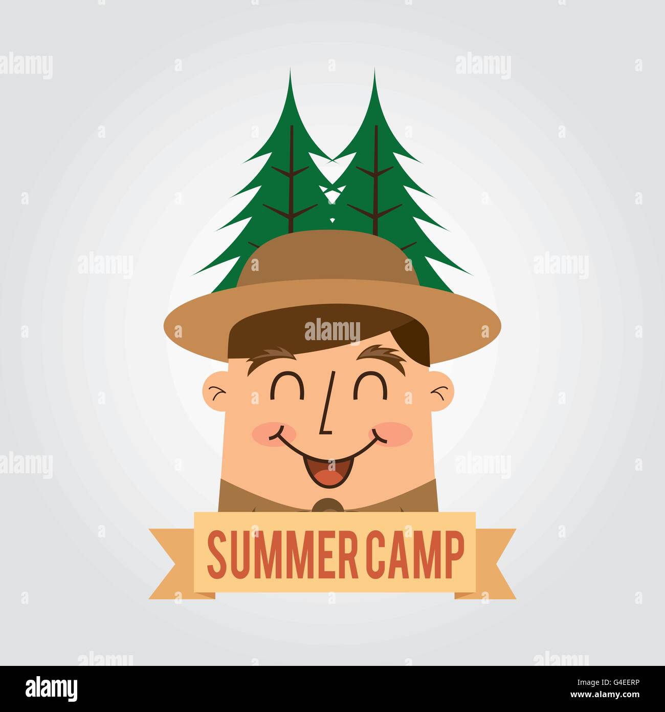 summer camp design Stock Vector Image & Art - Alamy