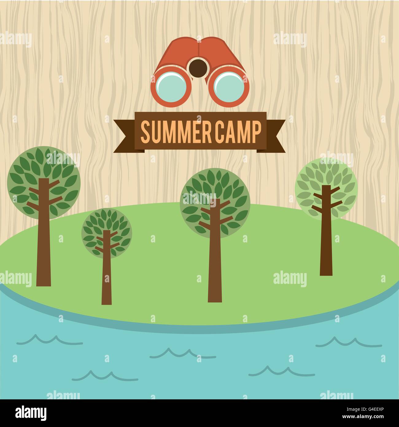 summer camp design Stock Vector Image & Art - Alamy