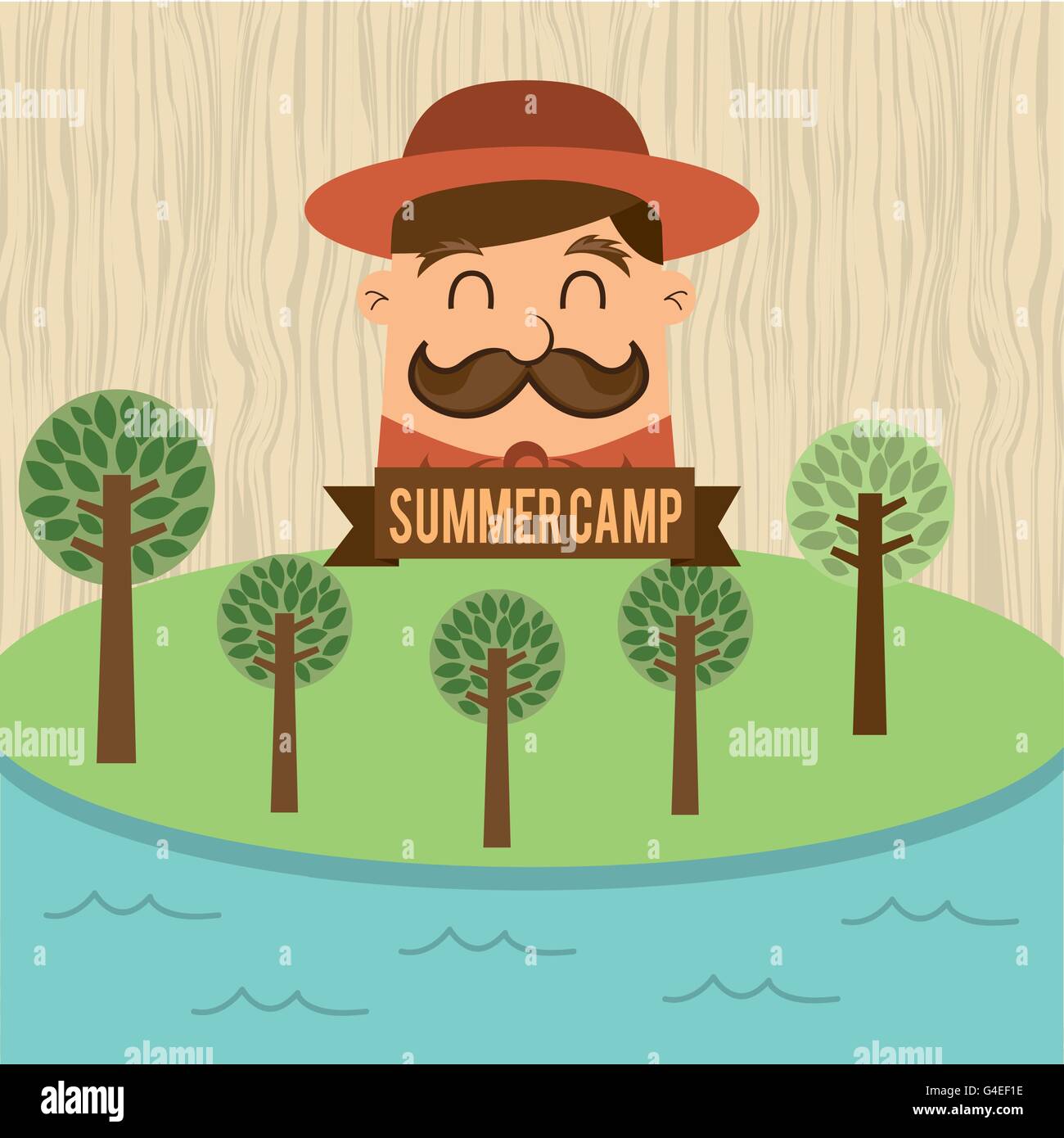 summer camp design Stock Vector Image & Art - Alamy