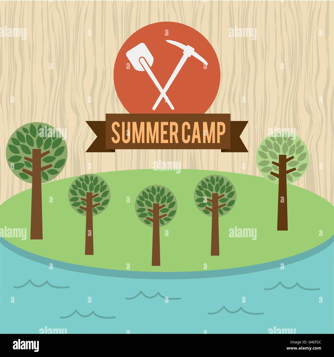 summer camp design Stock Vector Image & Art - Alamy