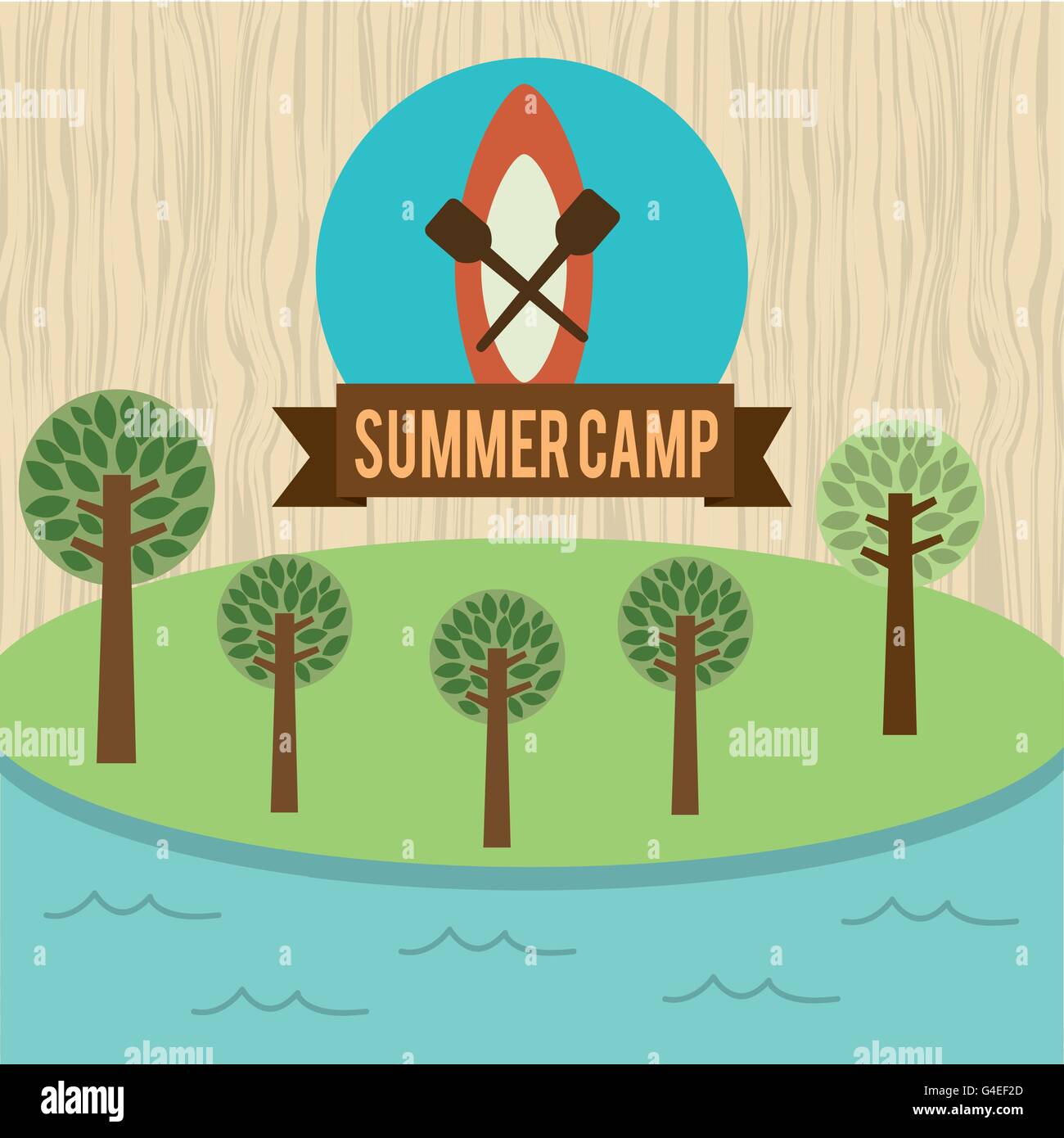 summer camp design Stock Vector Image & Art - Alamy