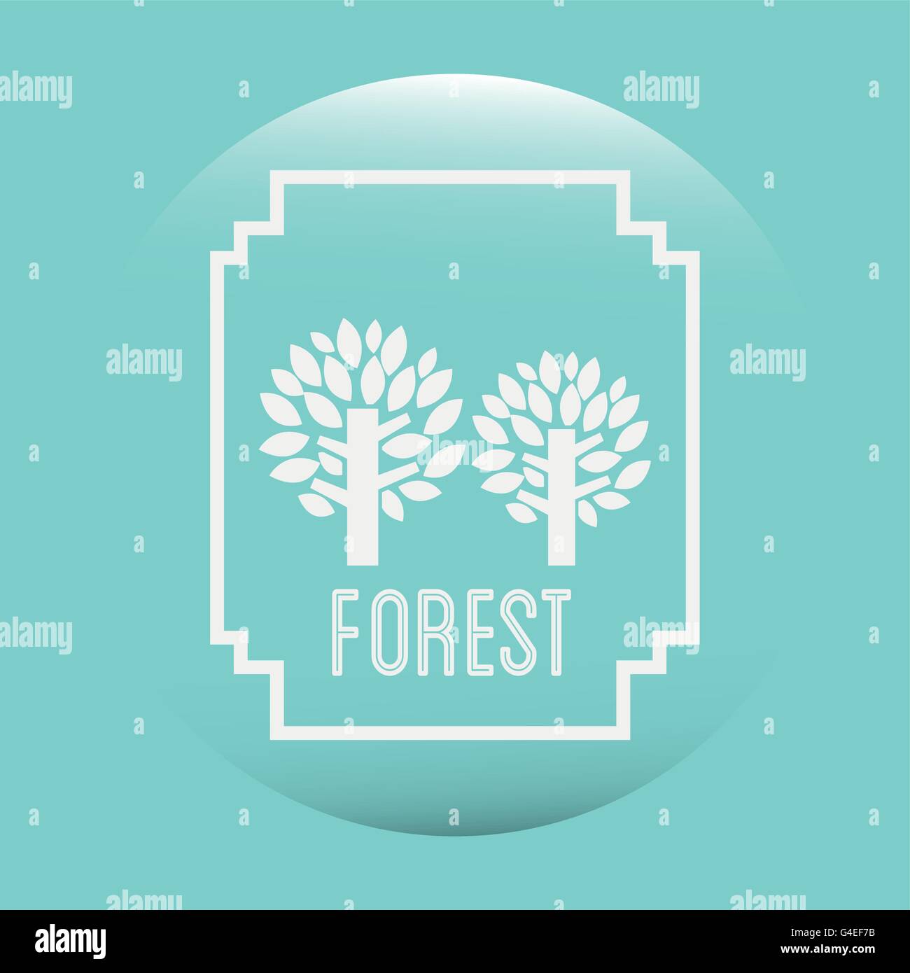 forest emblem design Stock Vector Image & Art - Alamy