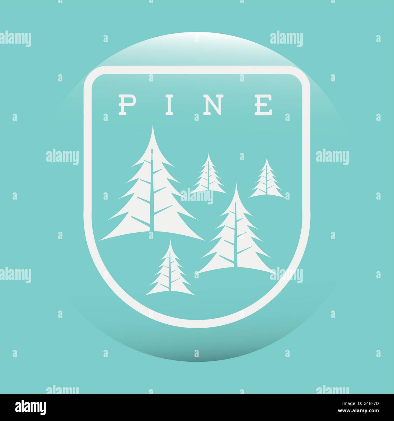 pine forest emblem design Stock Vector Image & Art - Alamy