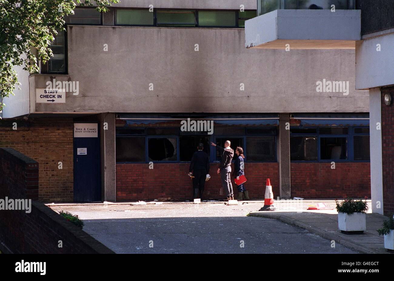 Officers from the Forensic Science Laboratory Fire Investigation Unit ...