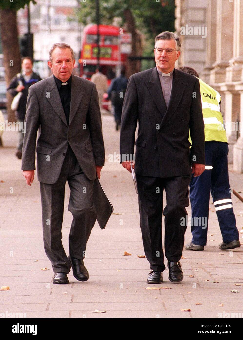 The Dean of Westminster, the Very Rev Wesley Carr (right), and Canon ...