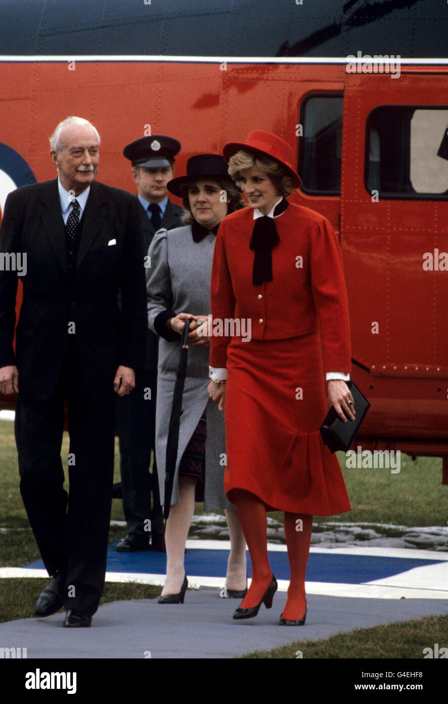 The Princess of Wales visiting the police station in Cirencester ...