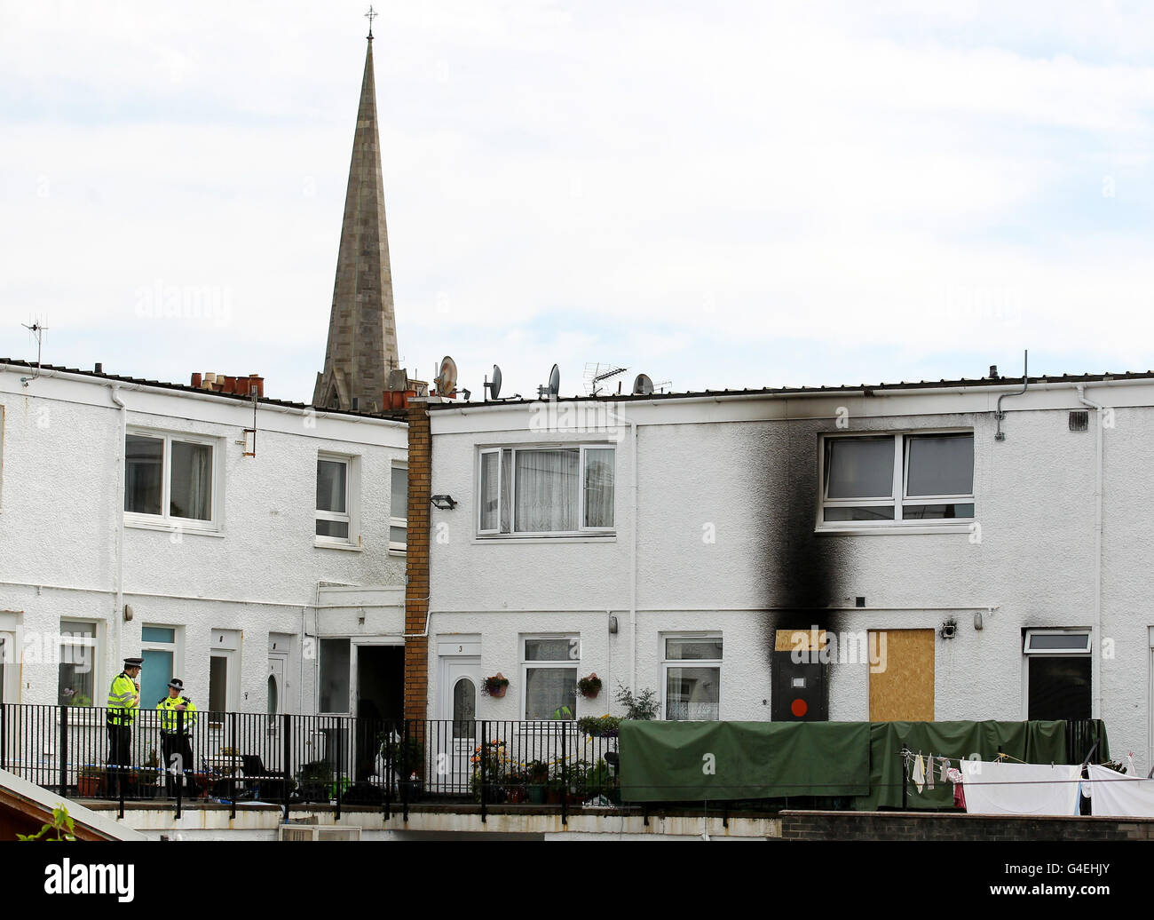 Fire in Helensburgh Stock Photo - Alamy