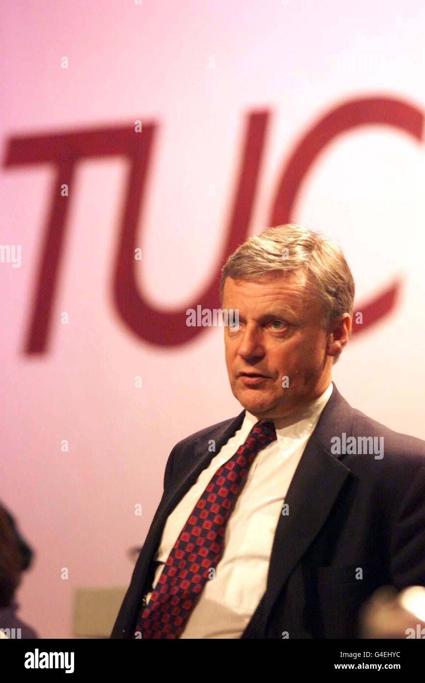 TUC Leader John Monks prepare for the start of the TUC Conference in ...