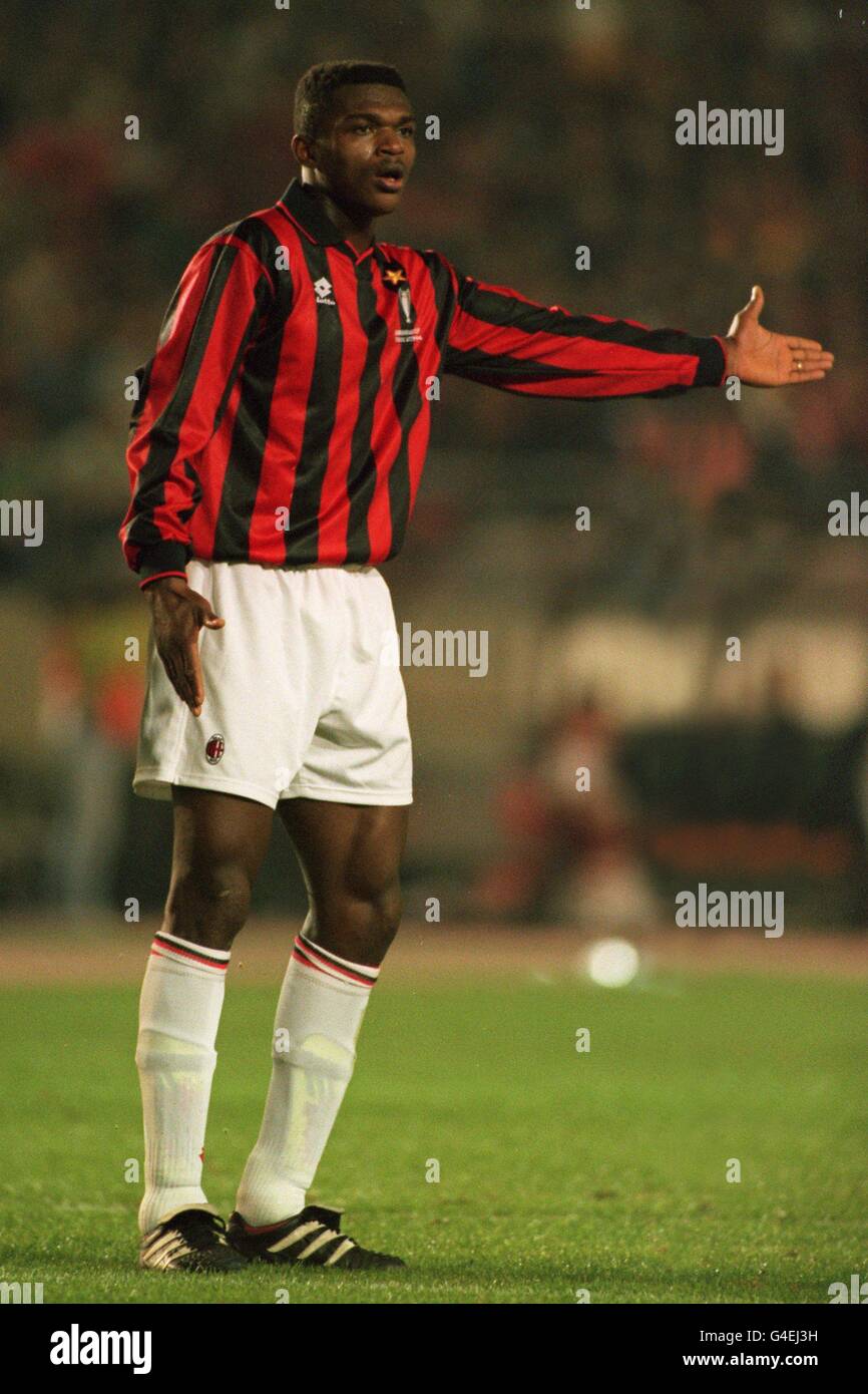 ITALIAN SOCCER. MARCEL DESAILLY, AC MILAN Stock Photo - Alamy