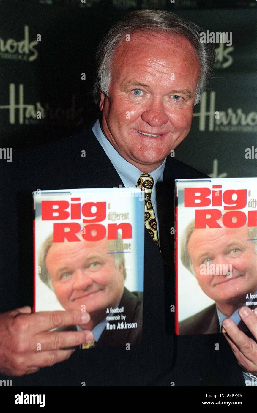 BOOK Ron Atkinson Stock Photo - Alamy