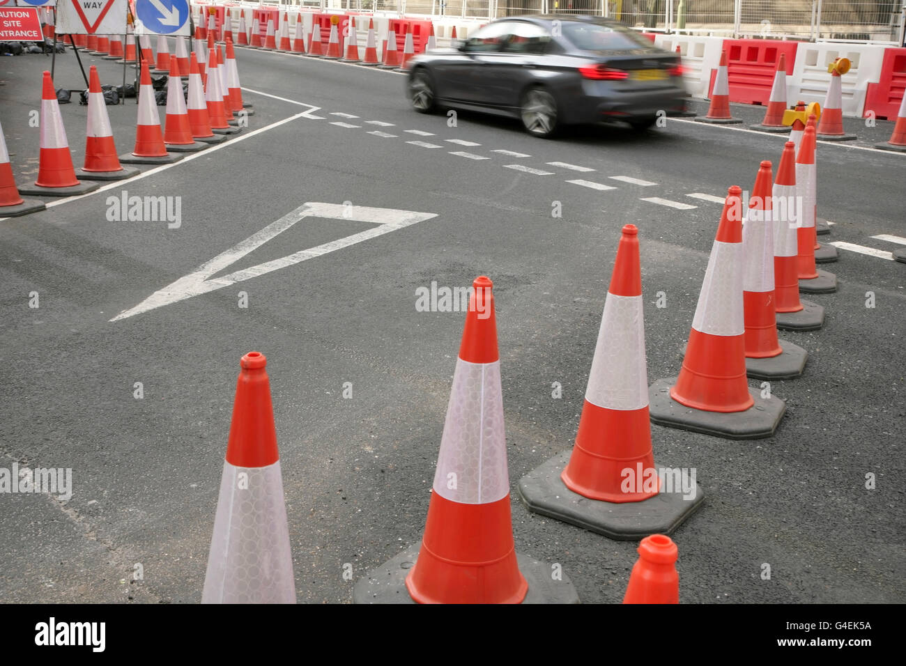 Traffic cones hi-res stock photography and images - Alamy