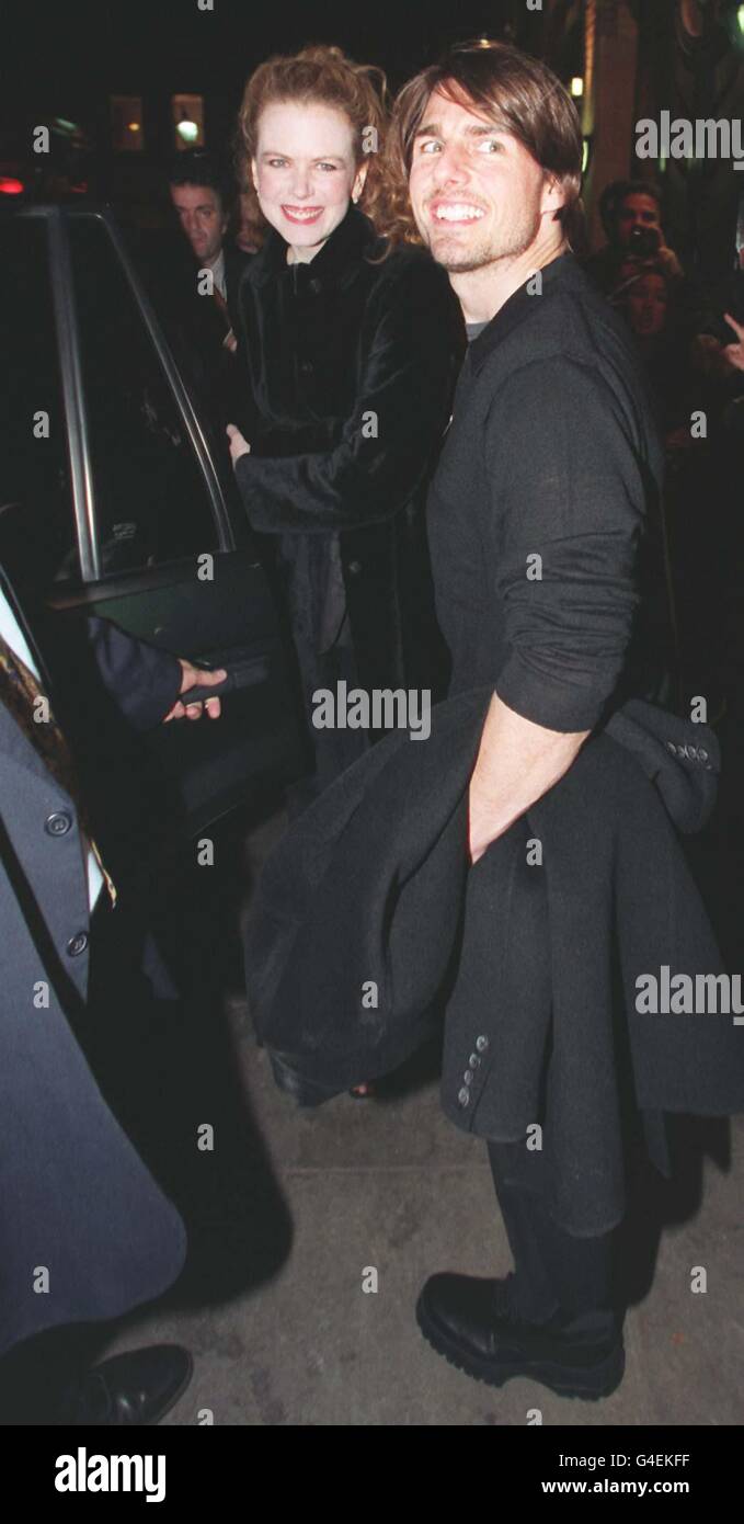 Australian born actress Nicole Kidman, and husband Tom Cruise leaving ...