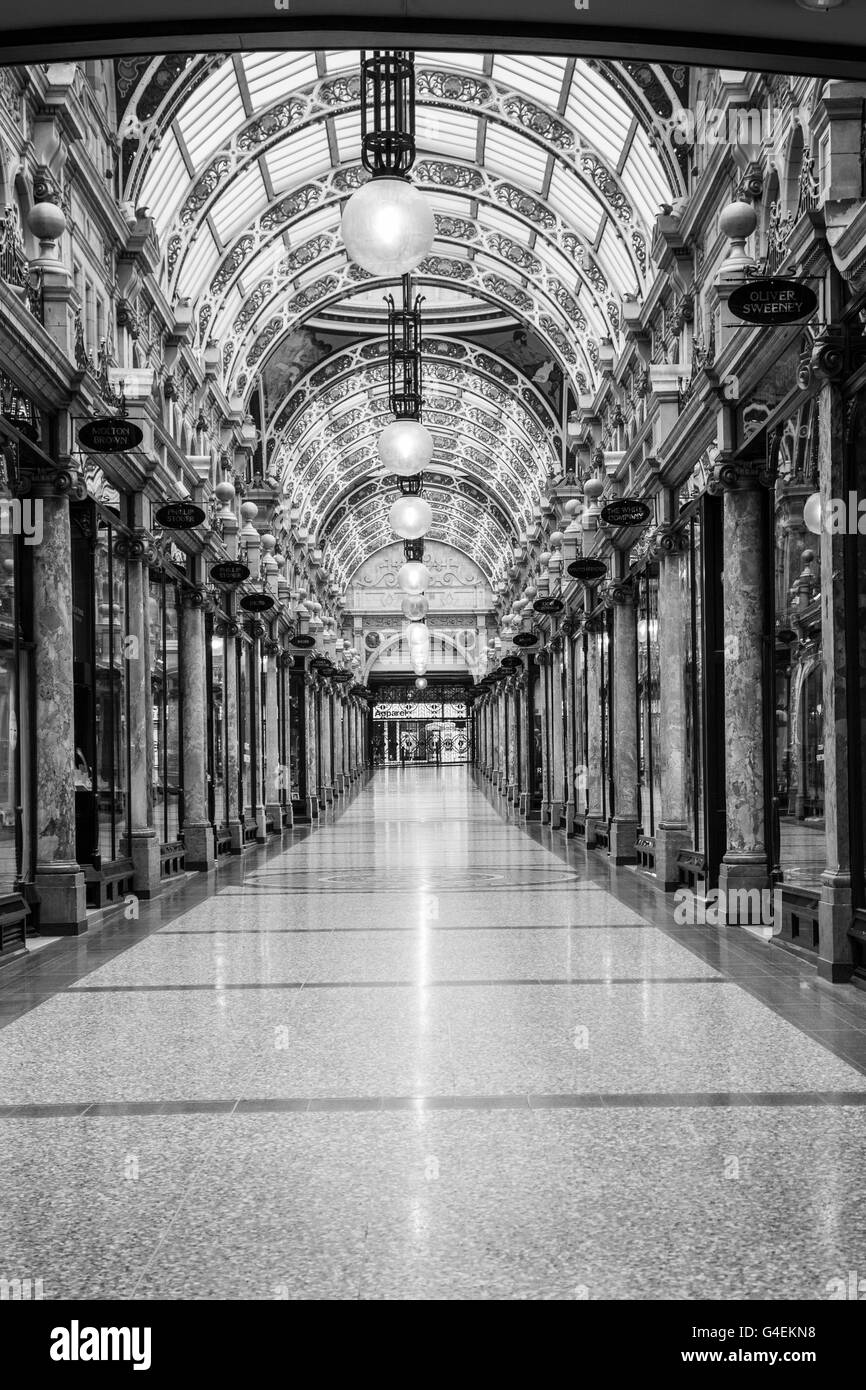 Victoria quarter arcade Black and White Stock Photos & Images - Alamy