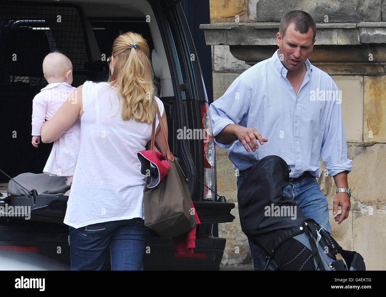 The daughter of zara phillips and mike tindall hi-res stock photography ...