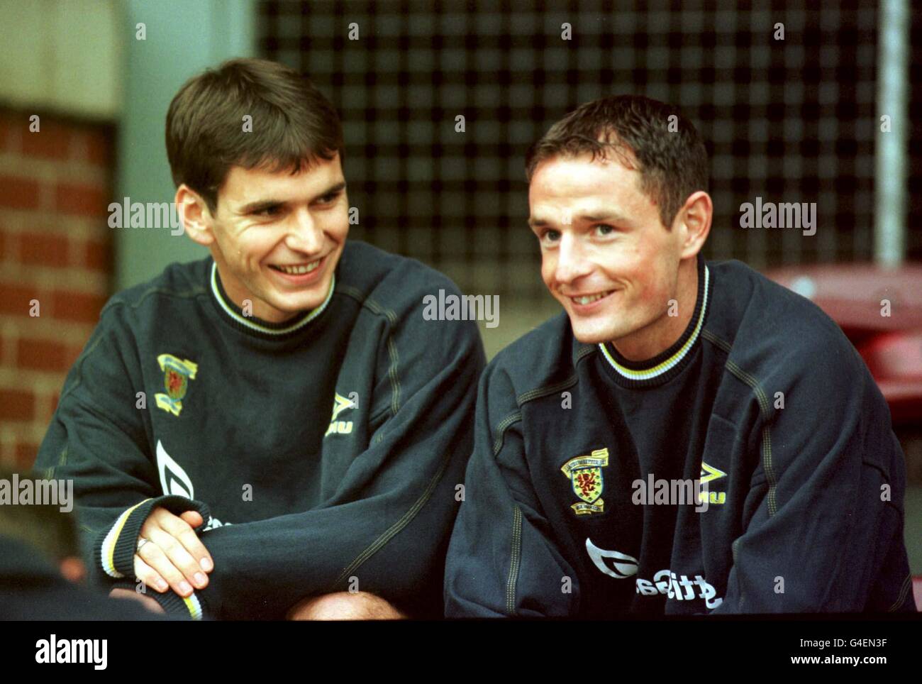 New boys Stephen Glass from Newcastle United (left) and Allan Johnston ...