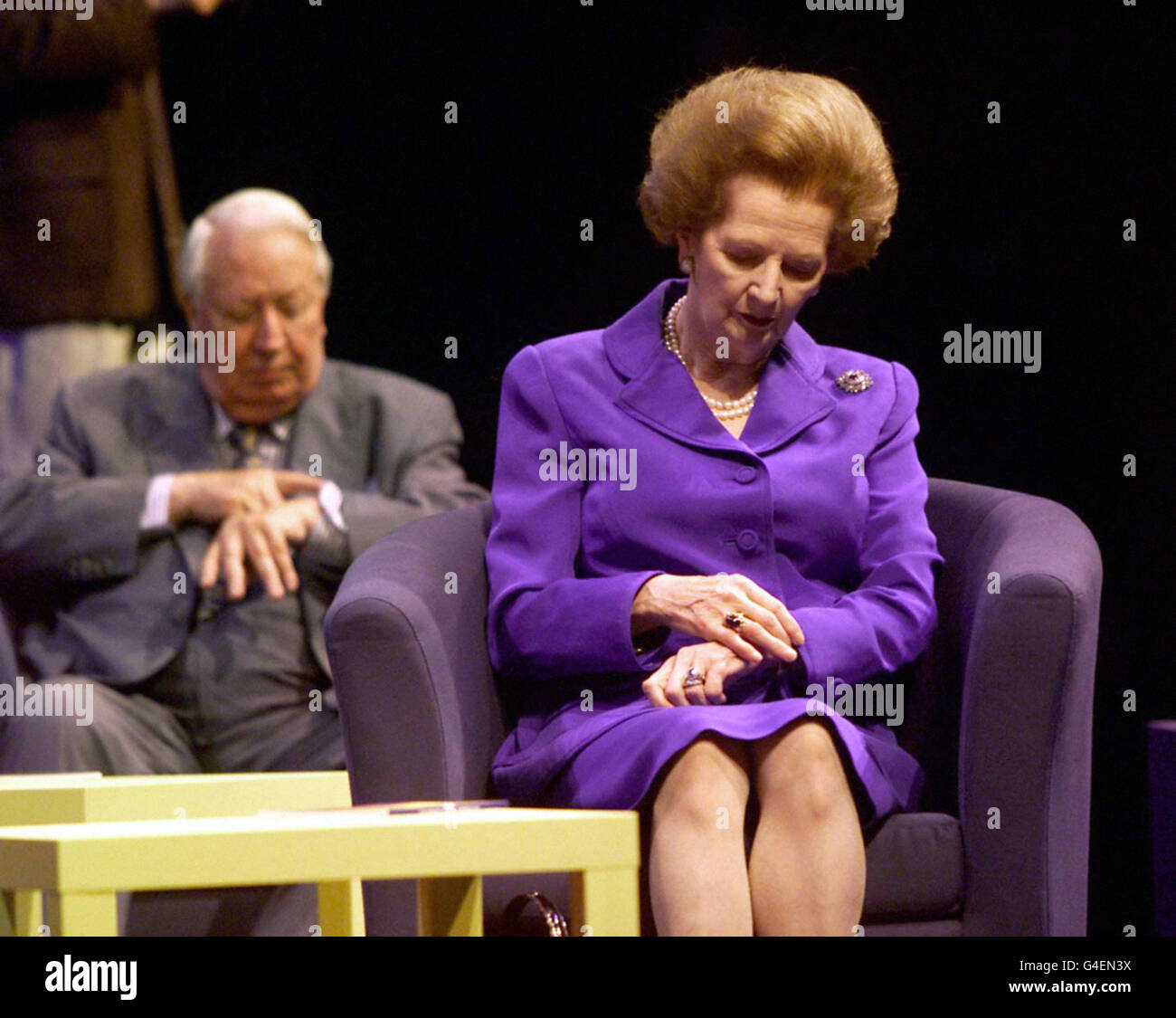 Margaret thatcher at the conservative annual conference in bournemouth ...
