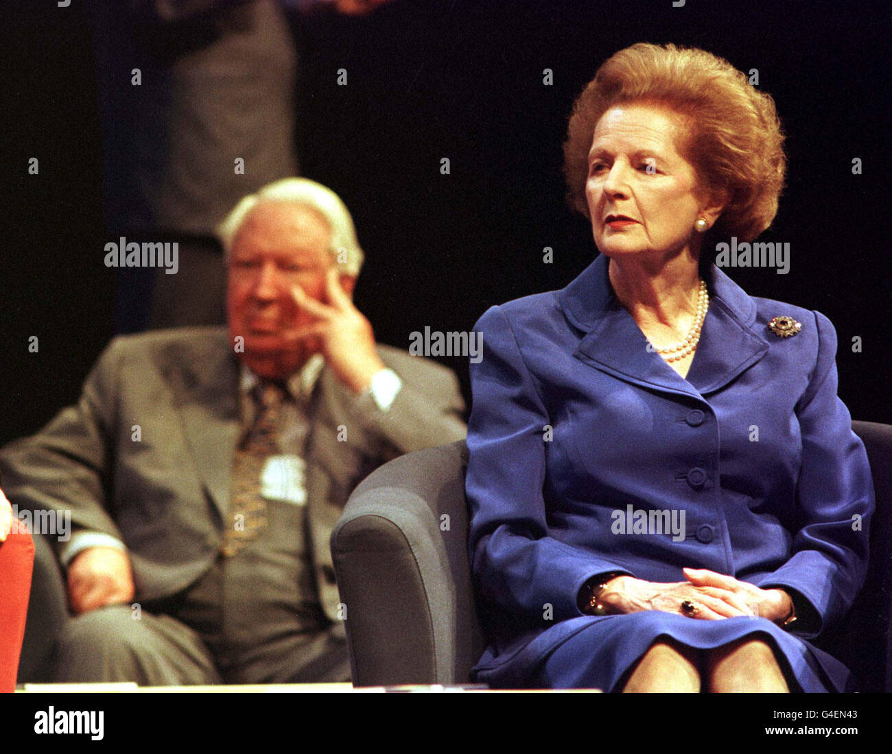 Margaret thatcher at the conservative annual conference in bournemouth ...