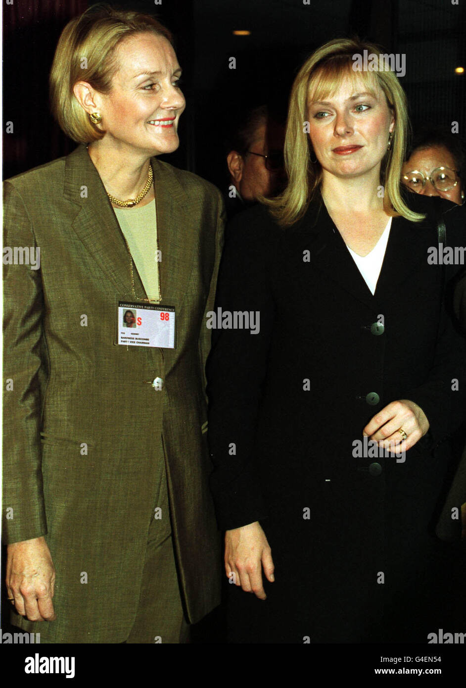 Ffion Hague (right) with vice chairman of the conservative party ...