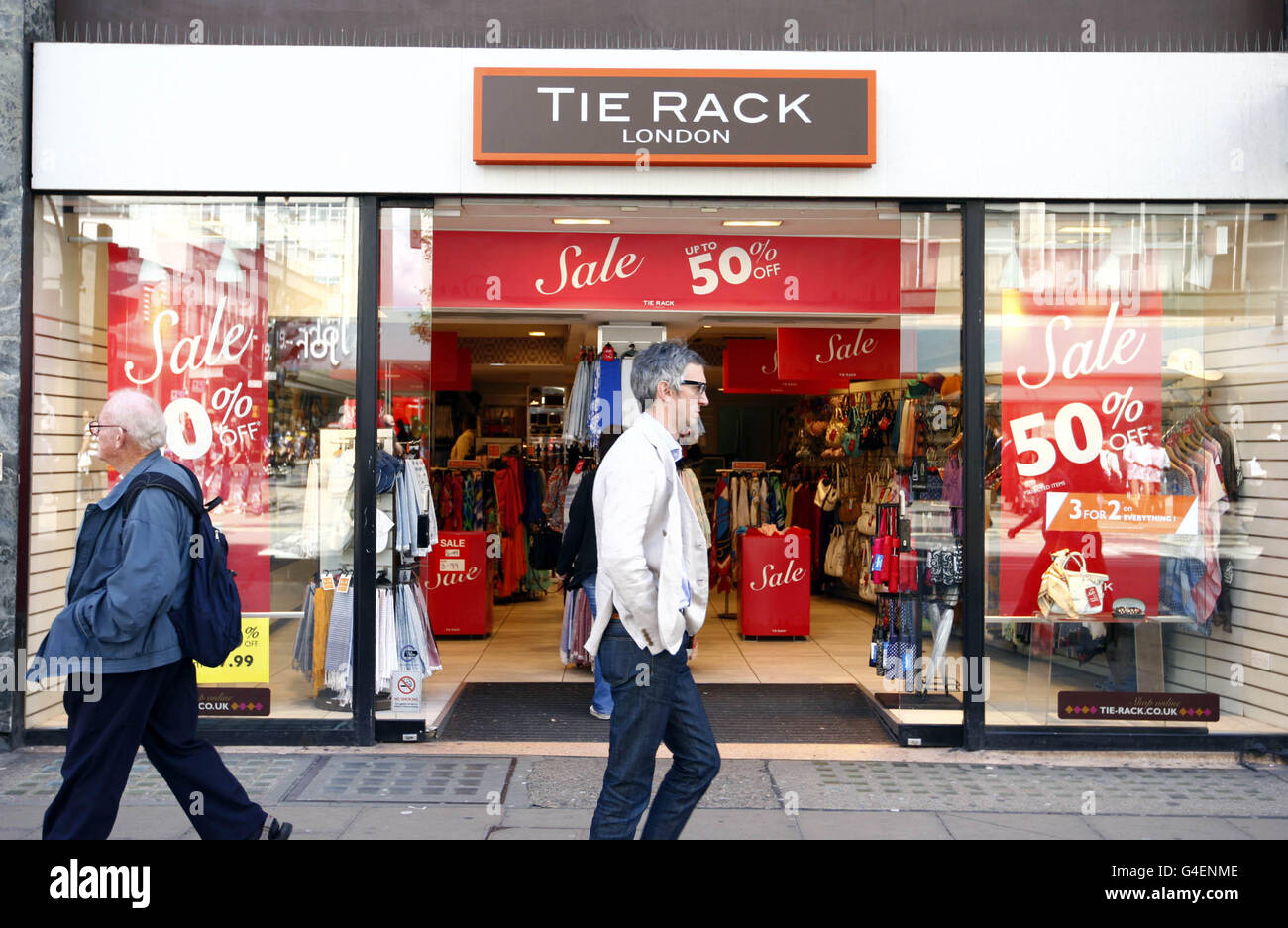 Stock Oxford Street. The Tie Rack shop in London's Oxford Street Stock ...