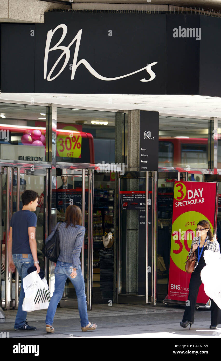 Bhs store in londons oxford street hi-res stock photography and images ...