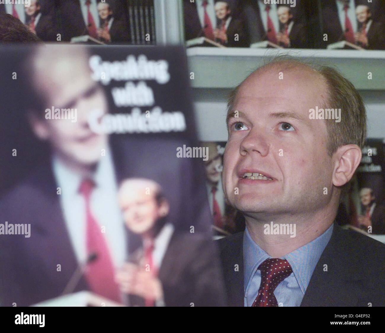 Tory Hague signing Stock Photo - Alamy