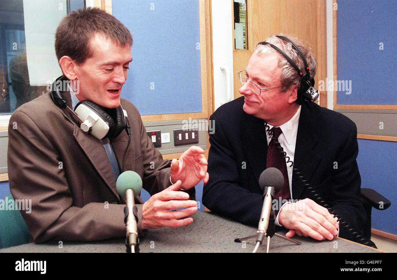 Culture Secretary Chris Smith (right) speaking with Feargal Sharkey who ...