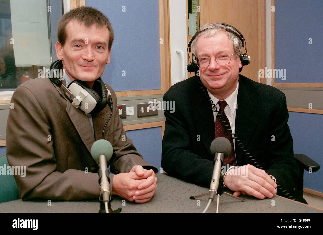Culture Secretary Chris Smith (right) and Feargal Sharkey who with ...