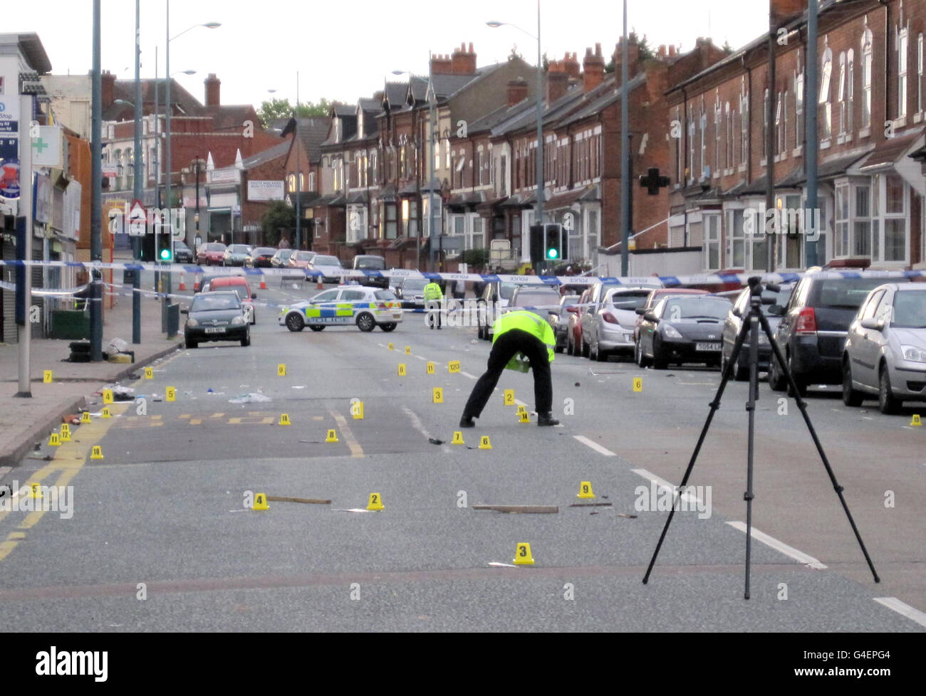 Scenes of Crime officers in the Winson Green area of Birmingham, where ...