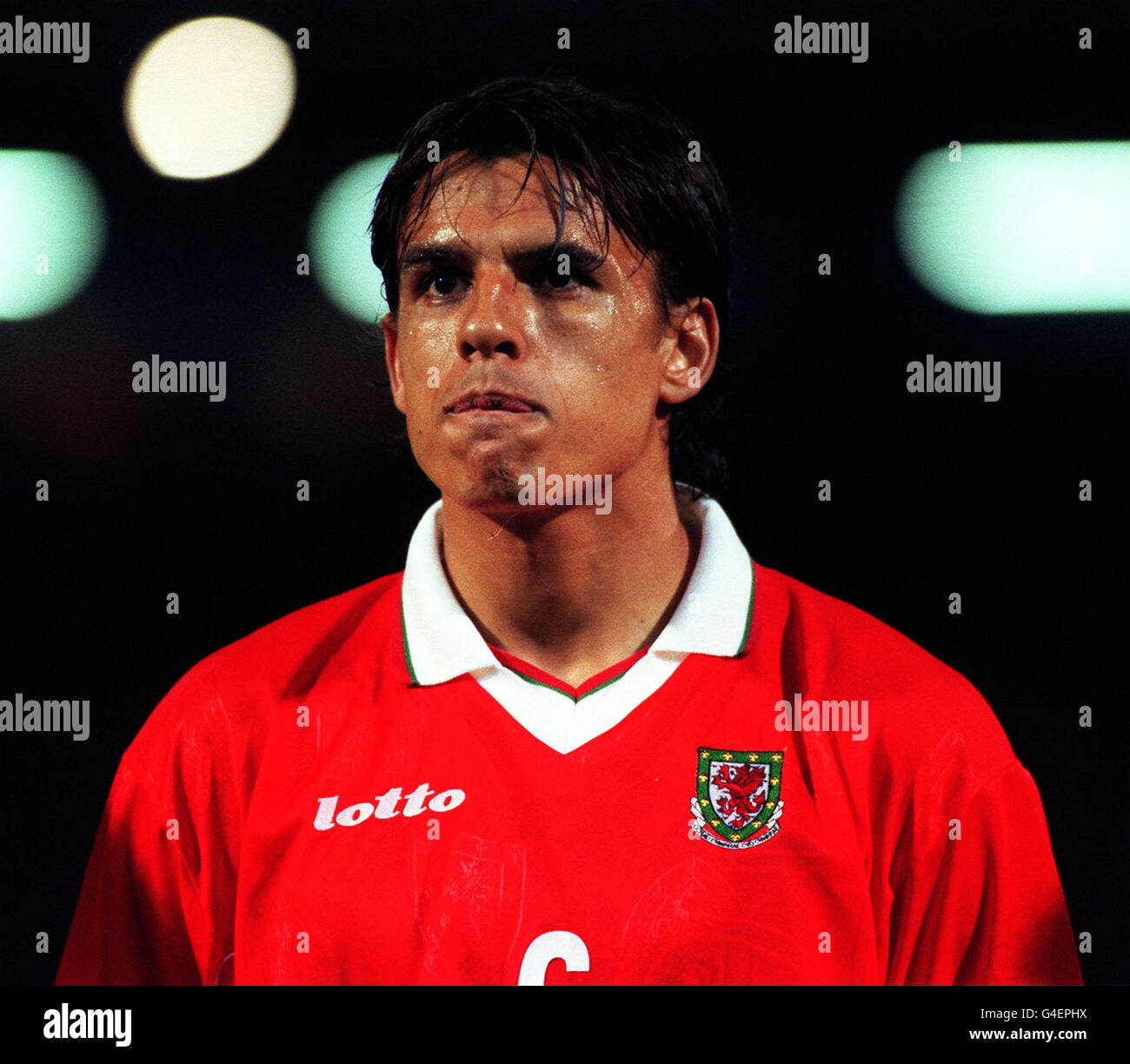 CHRIS COLEMAN (WHO PLAYS FOR FULHAM FC) LINES UP WITH THE WELSH ...
