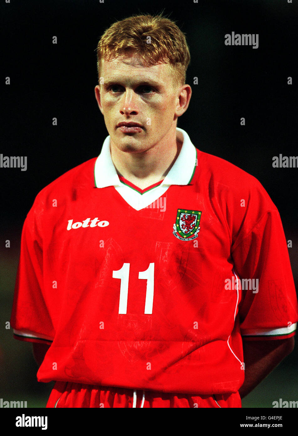 MARK PEMBRIDGE (WHO PLAYS FOR BENFICA) LINES UP WITH THE WELSH NATIONAL ...