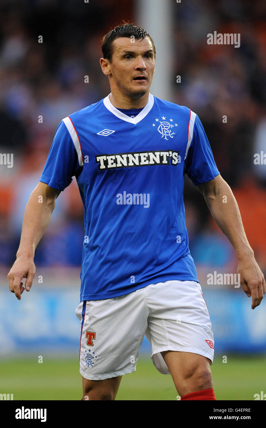 Soccer pre season friendly blackpool v rangers bloomfield road hi-res ...