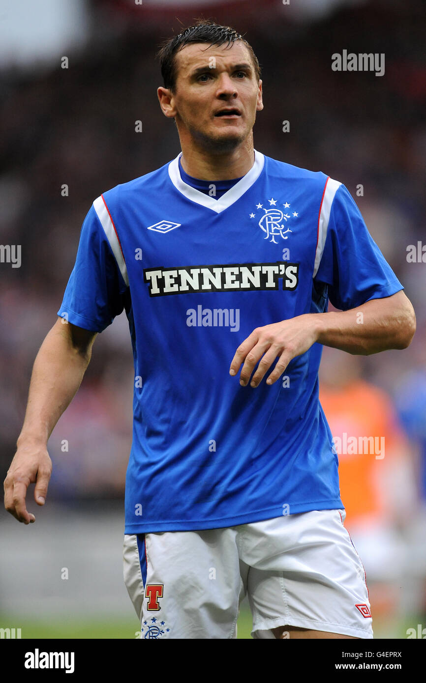 Soccer pre season friendly blackpool v rangers bloomfield road hi-res ...