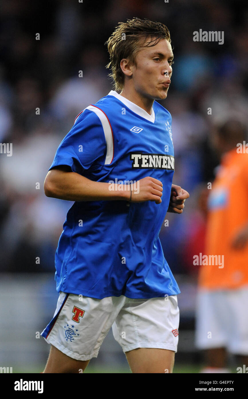 Soccer pre season friendly blackpool v rangers bloomfield road hi-res ...