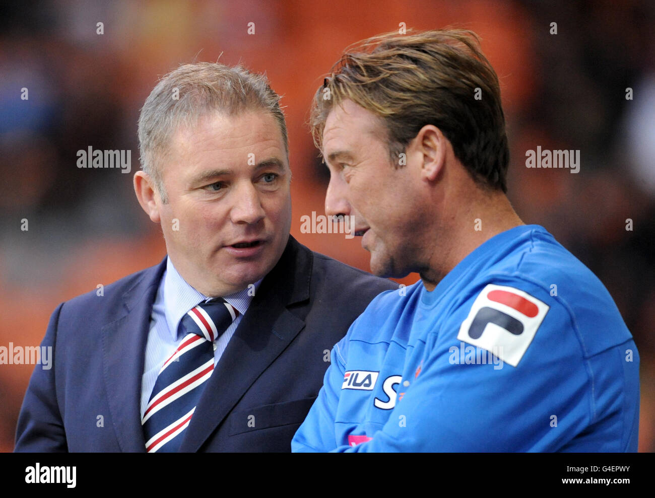 Rangers manager ally mccoist left hi-res stock photography and images - Alamy